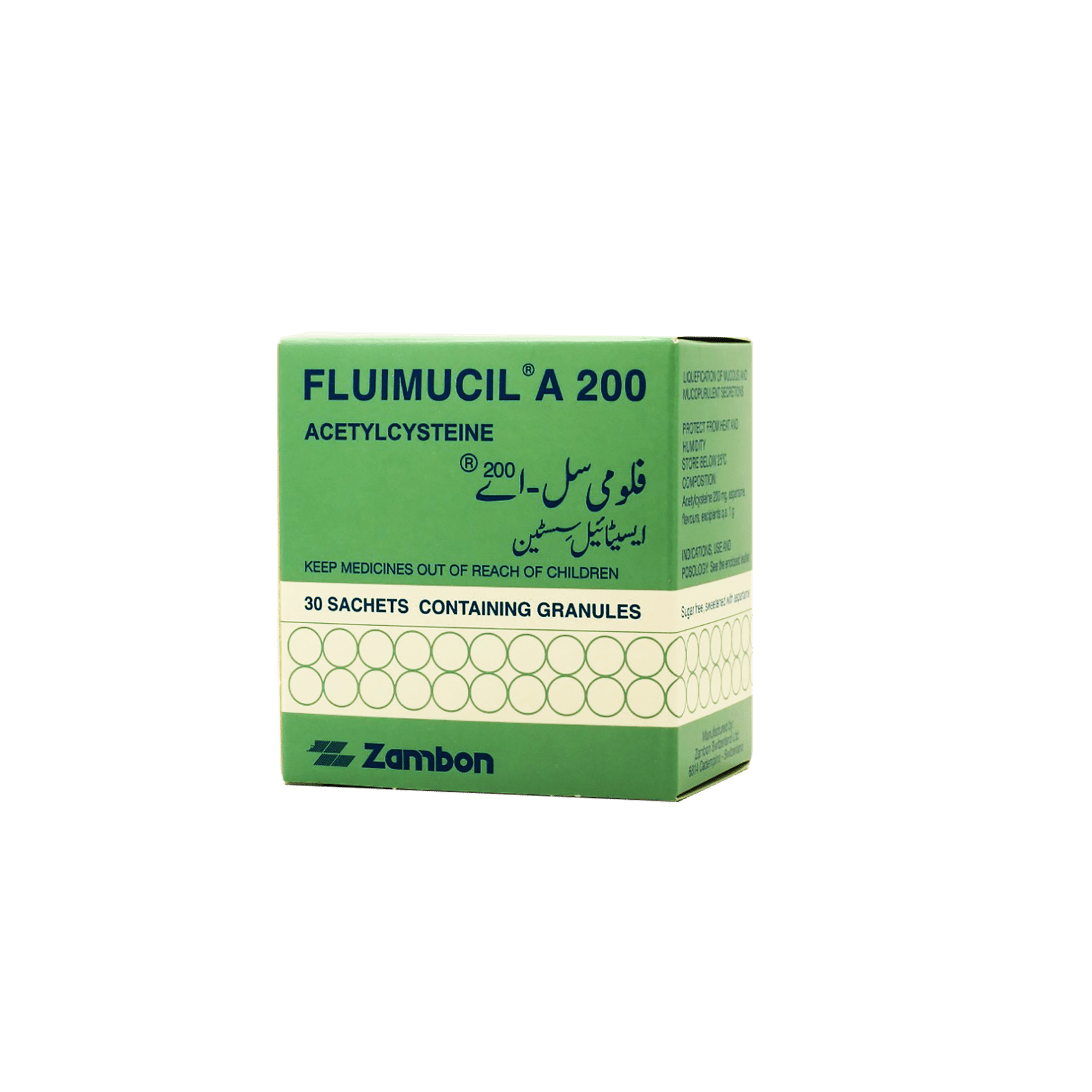 Fluimucil A 200 Sachet - medimart.pk