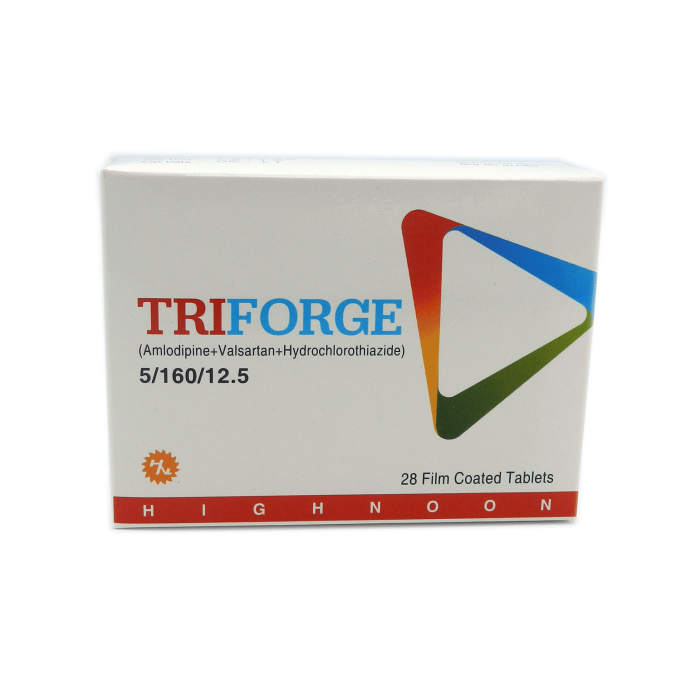 Triforge 5/160/12.5mg Tablet - medimart