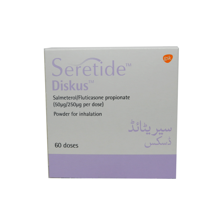 Seretide 50Ug/250Ug Diskus 60Doses - #woocommerce_price - Uses - side ...