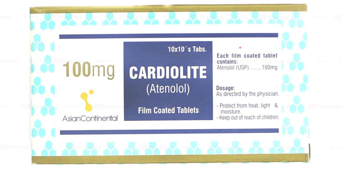Cardiolite 100mg Tablet - medimart