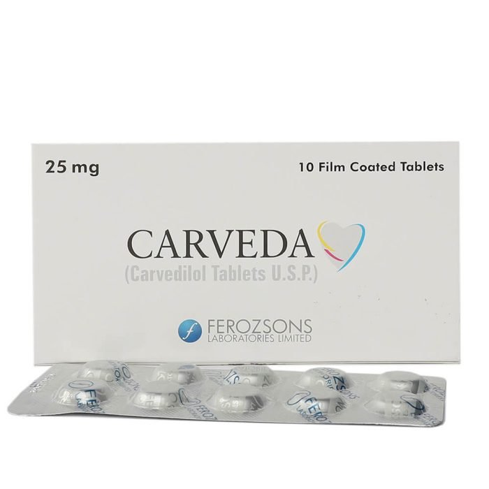 Carveda 25mg Tablet - medimart.pk