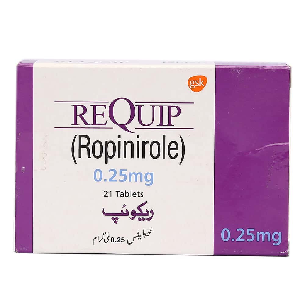 Requip 0.25mg Tablet - medimart.pk