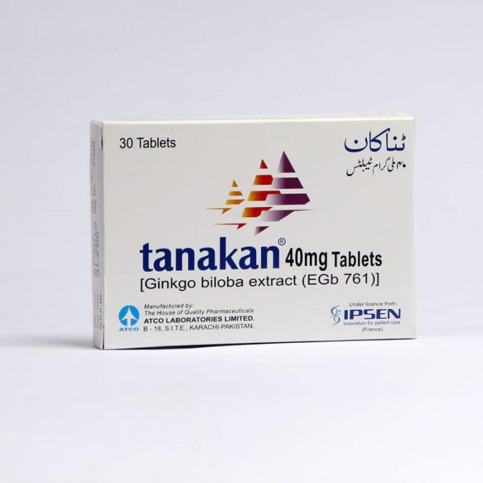 Tanakan Tablets . - medimart