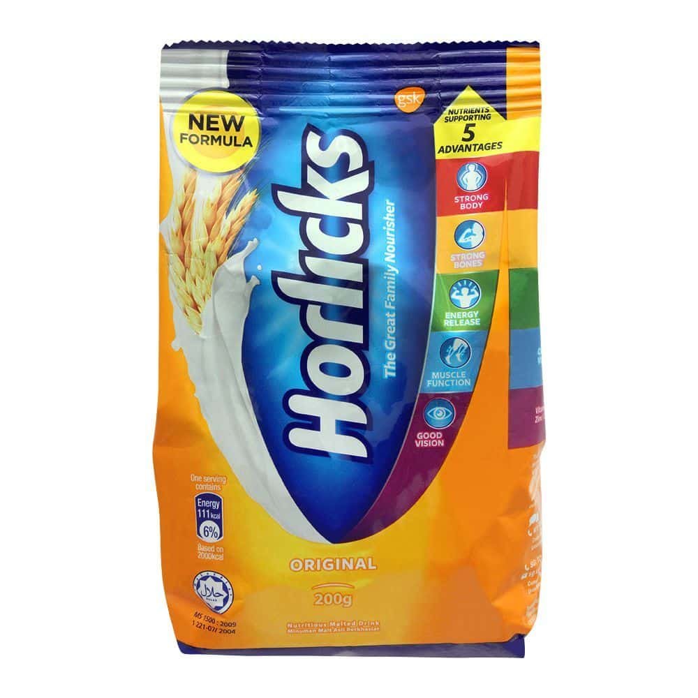 Horlicks 200Gm Pouch 1S Orange - medimart.pk